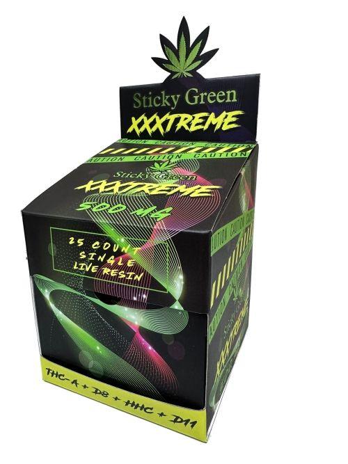 Sticky Green XXXtreme 500mg 25ct Gummy Display Mixed Flavors - Best ...